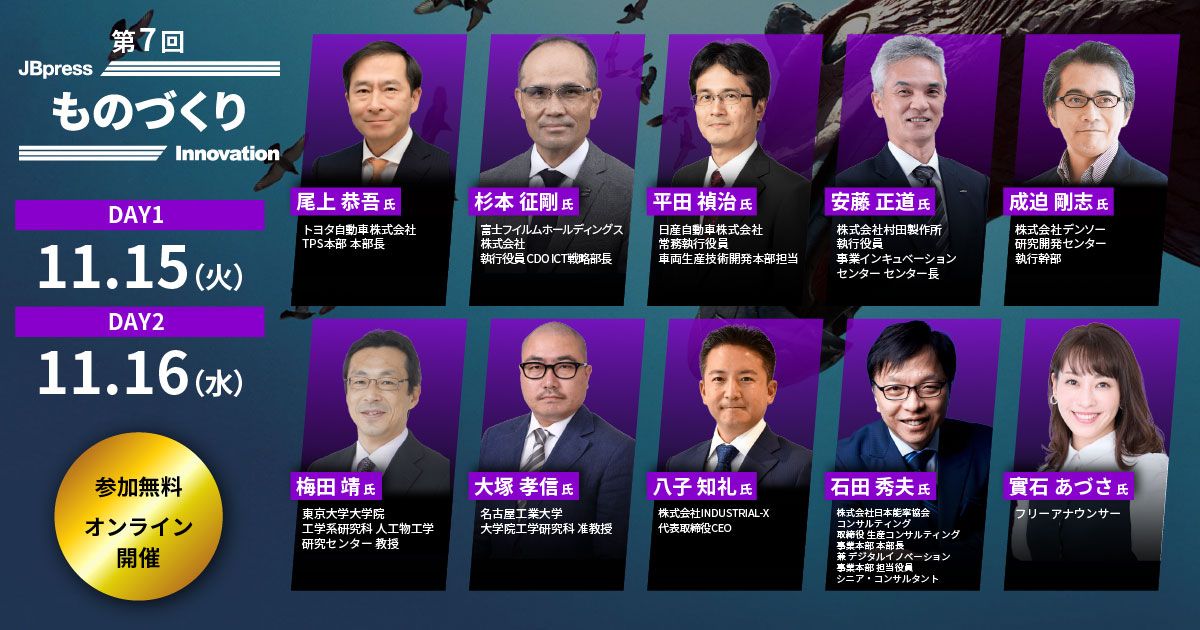 トヨタ、日産、富士フイルム、デンソー、村田製作所など超豪華登壇者が語る変革事例 | JDIR | 名古屋ヘラルド
