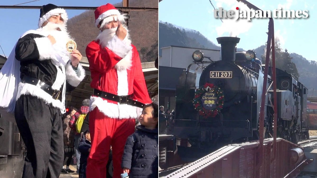 Taiju Christmas steam train in Kinugawa, Tochigi | JBpress (ジェイビープレス)