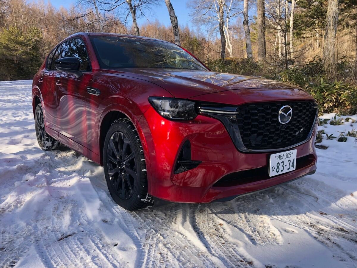 マツダSUV「CX-5」の雪上性能を700km走って徹底検証、「CX-60」との違いは？ スタッドレスタイヤ装着時の乗り味は？ 4WD（四輪駆動車）ではどう変わる？(1/4 ...